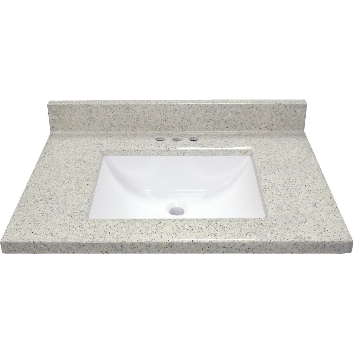 Modular Vanity Tops 31 In. W x 22 In. D Dune Cultured Marble Vanity Top ...