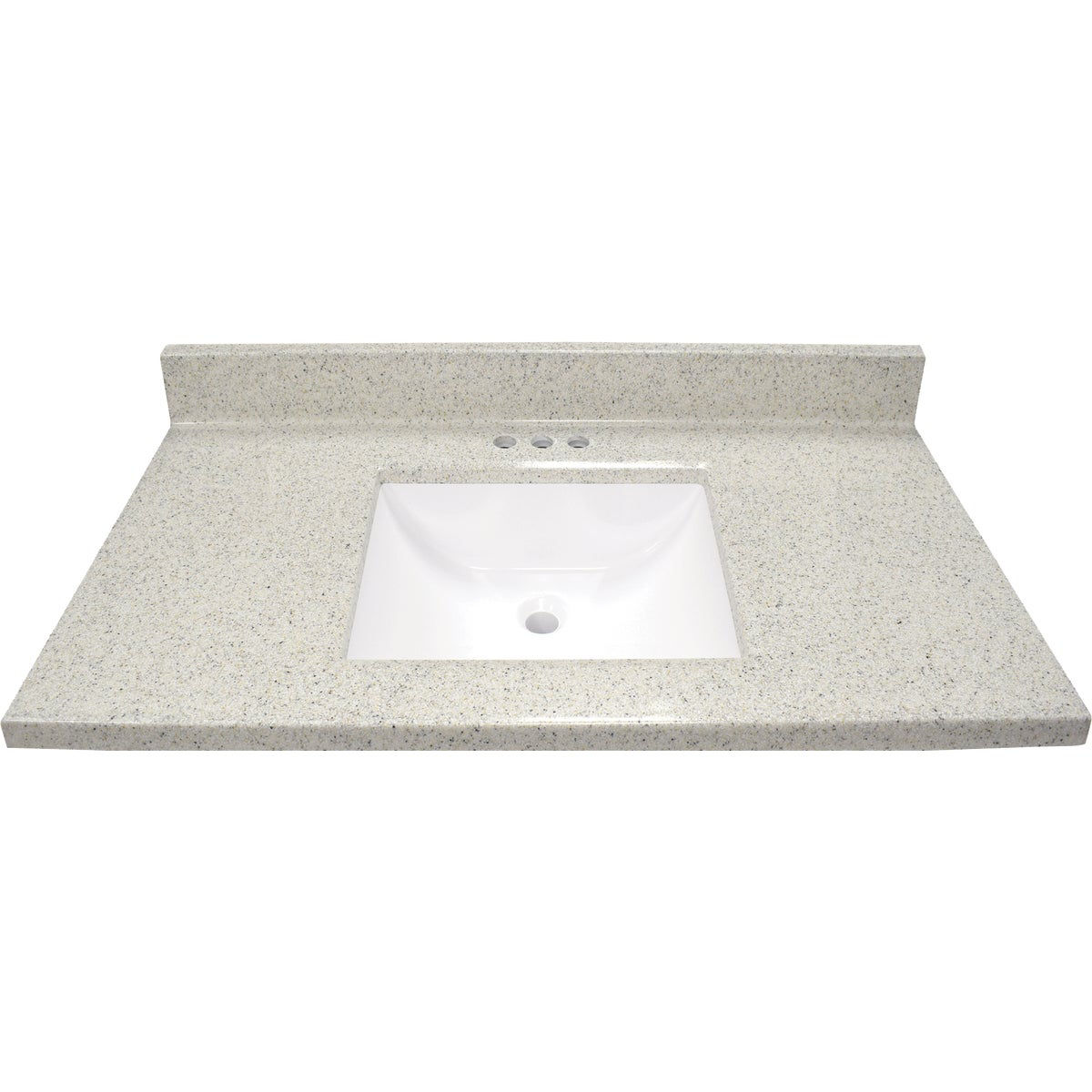 Modular Vanity Tops 37 In. W x 22 In. D Dune Cultured Marble Vanity Top ...