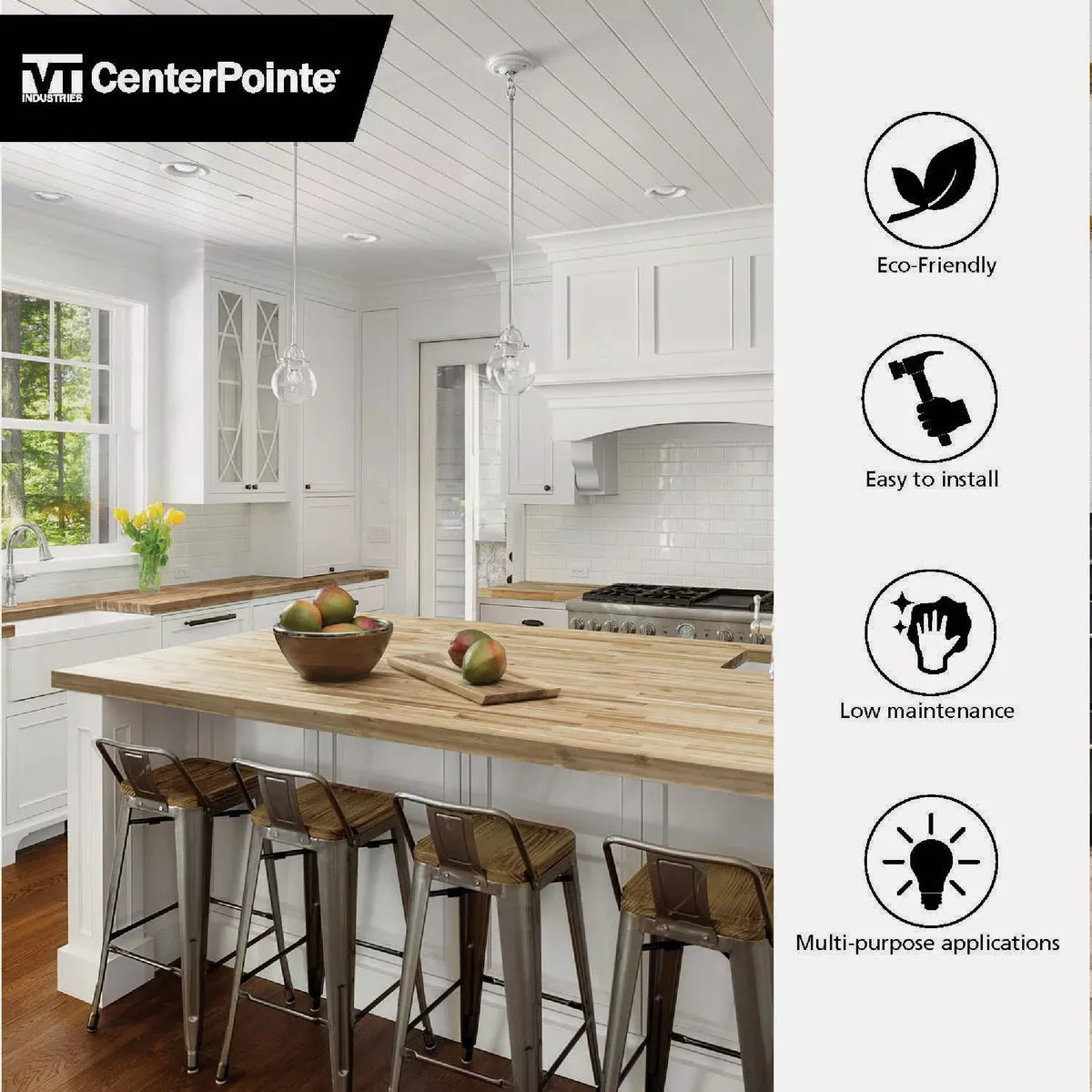 VT Industries CenterPointe 74 In. L x 39 In. D x 1.5 In. T Unfinished ...