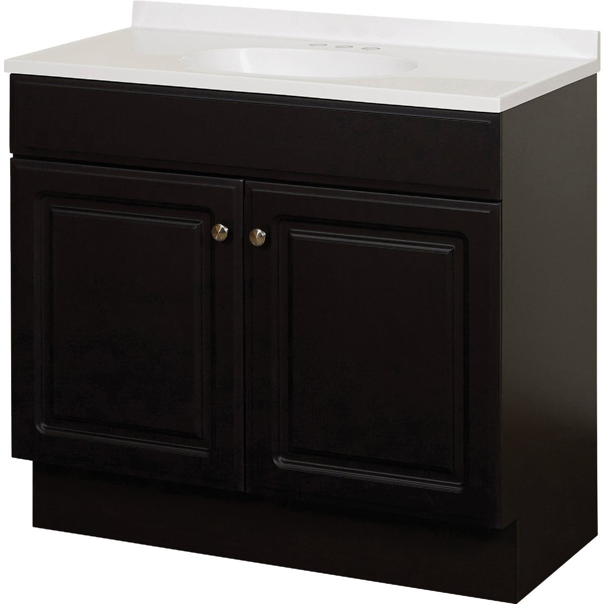 Zenith Zenna Home Espresso 36 In. W x 35 In. H x 18 In. D Vanity with ...