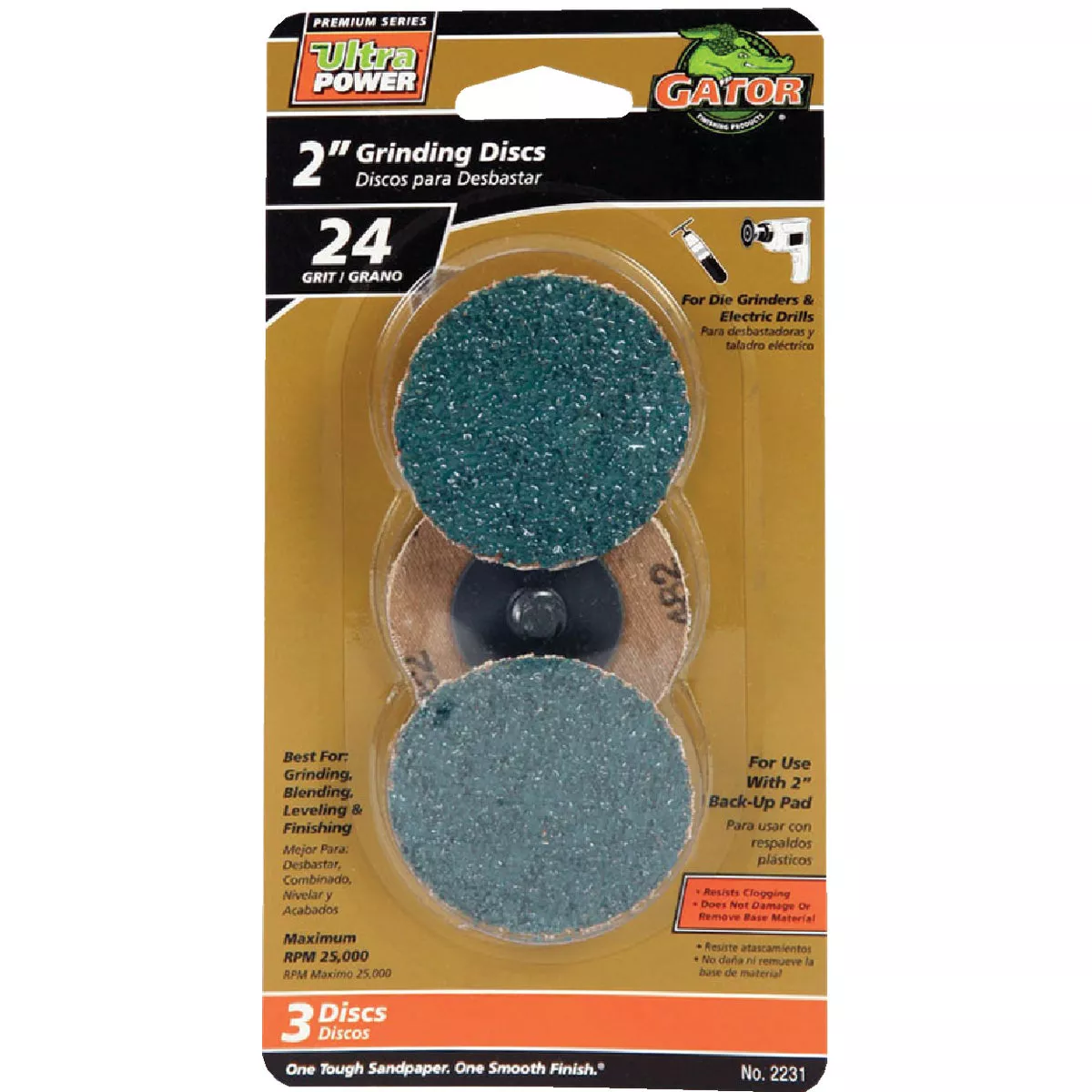 Gator Blade Surface 2 In. 35 Grit Grinding Surface Conditioning Sanding ...