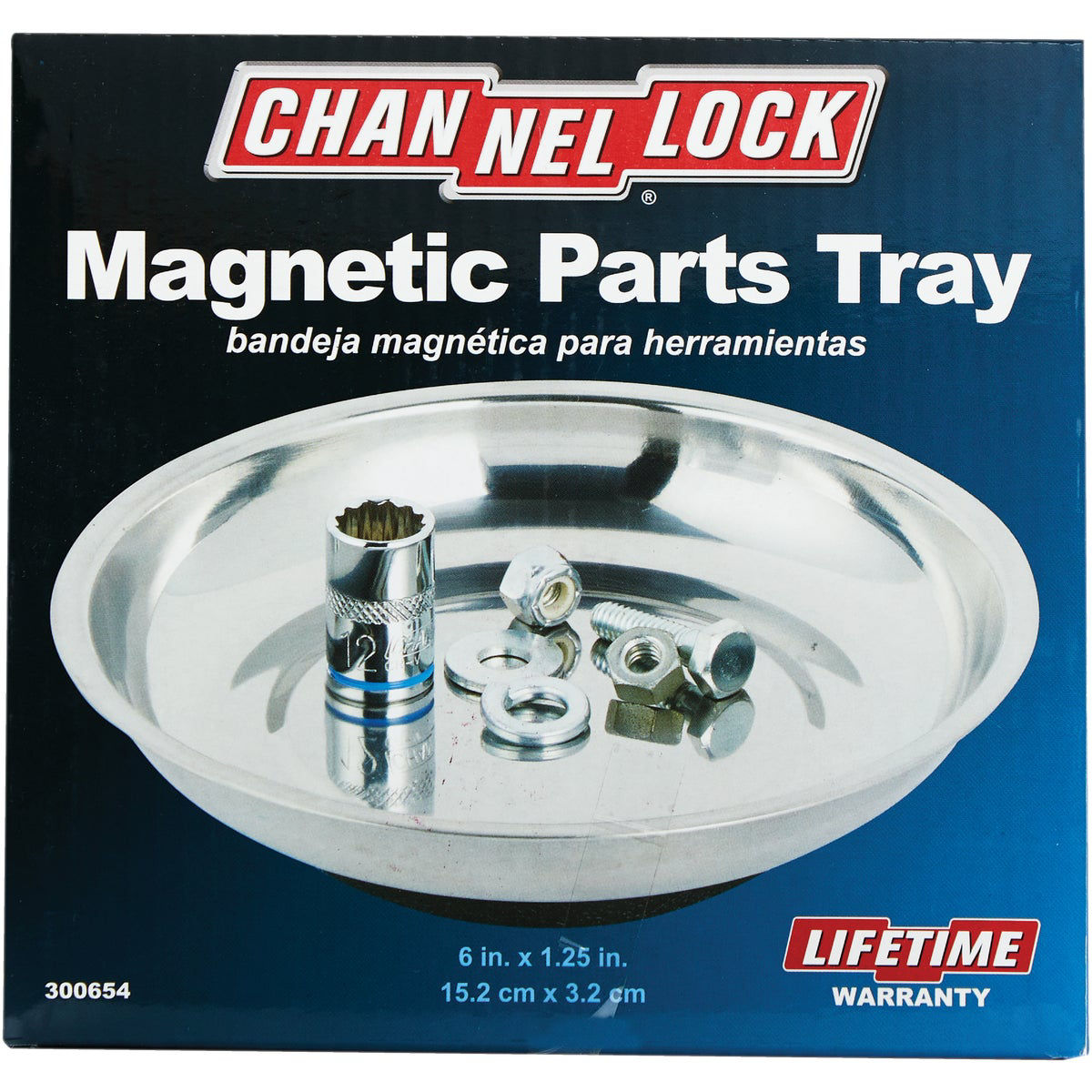 Channellock 6 In. Stainless Steel Magnetic Parts Tray | Do it Best Channellock 6 In. Stainless Steel Magnetic Parts Tray | Do it Best