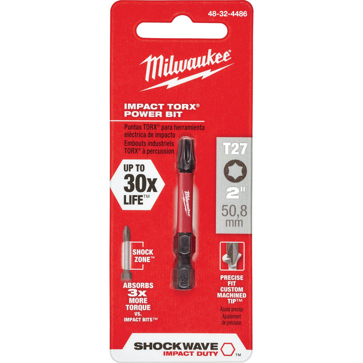 Milwaukee SHOCKWAVE T27 TORX 2 In. Power Impact Screwdriver Bit | Do it ...