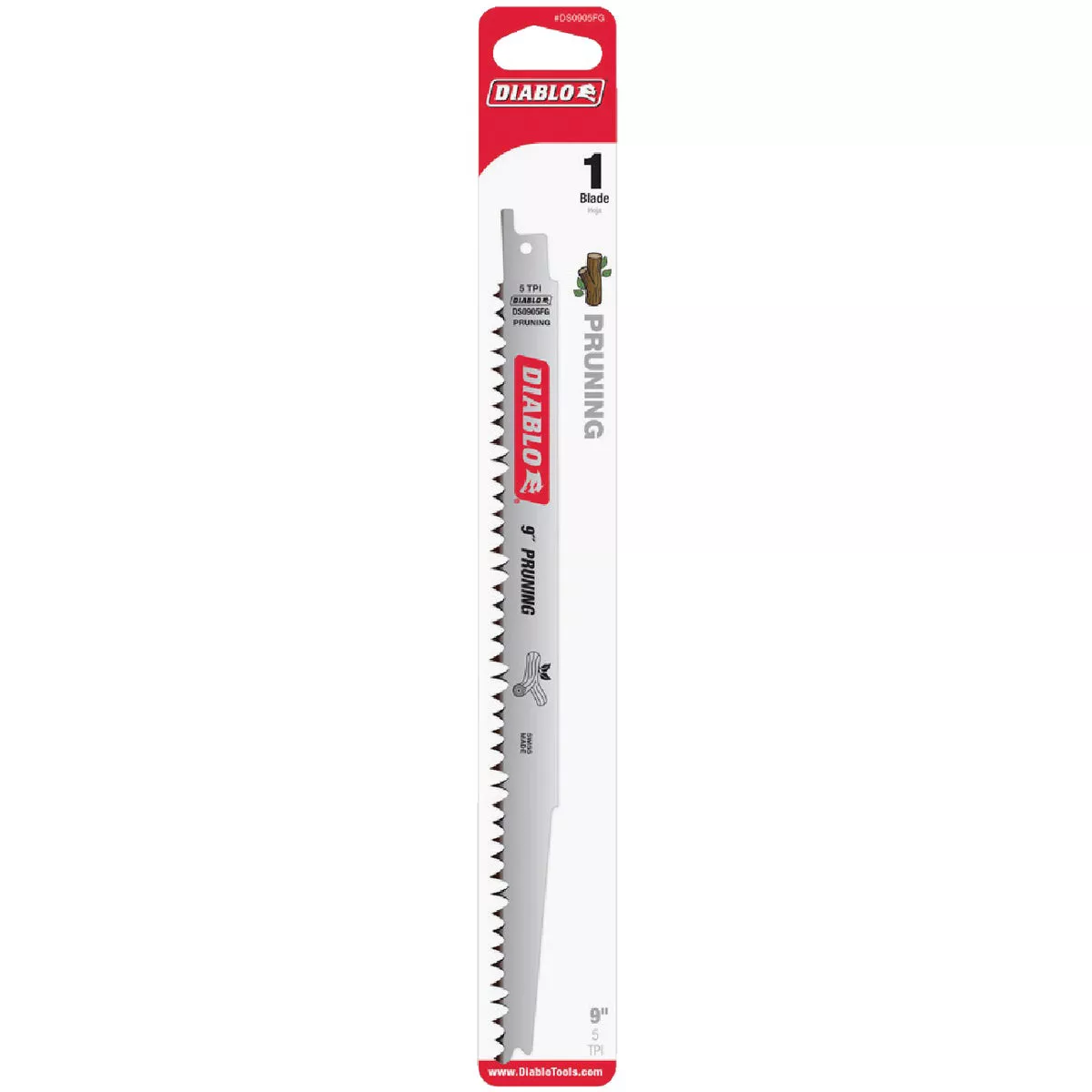 Diablo 9 In. 5 TPI Fleam Ground Pruning Reciprocating Saw Blade | True ...