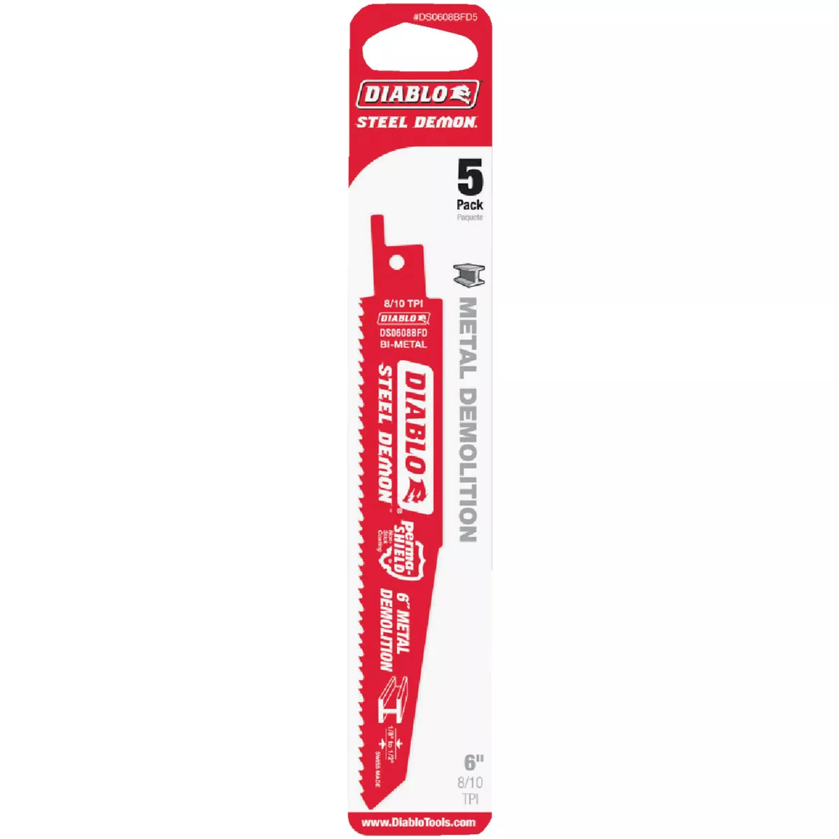 Diablo Steel Demon Bi-Metal 6 In. 8/10 TPI Metal Demolition ...