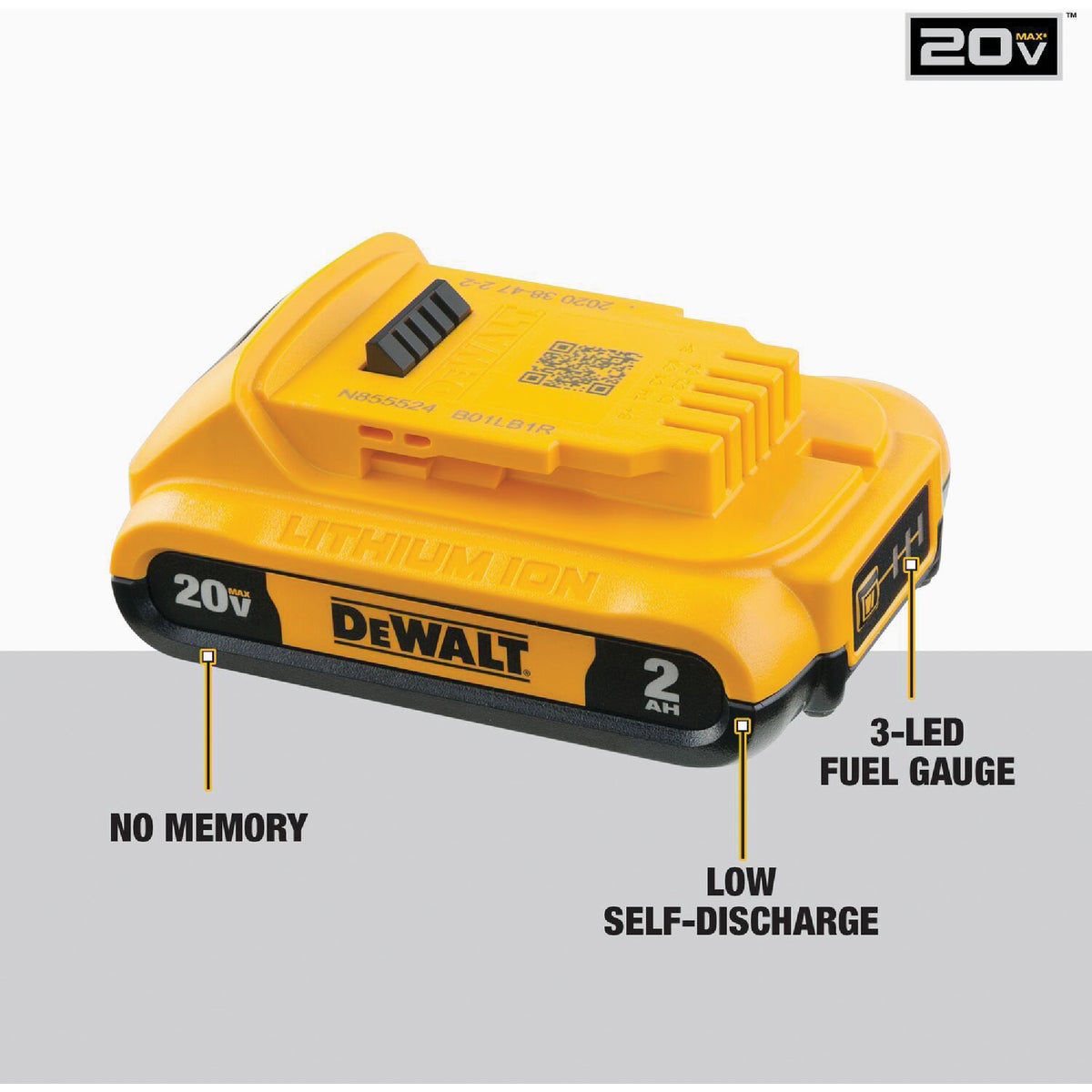 DEWALT 20V MAX Lithium-Ion 2.0 Ah Compact Battery Pack (2-Pack) | Do it ...