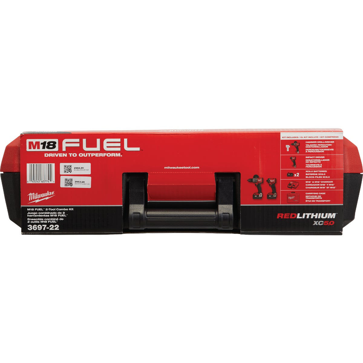 Milwaukee M18 FUEL 2-Tool Brushless Cordless Hammer Drill & Impact ...