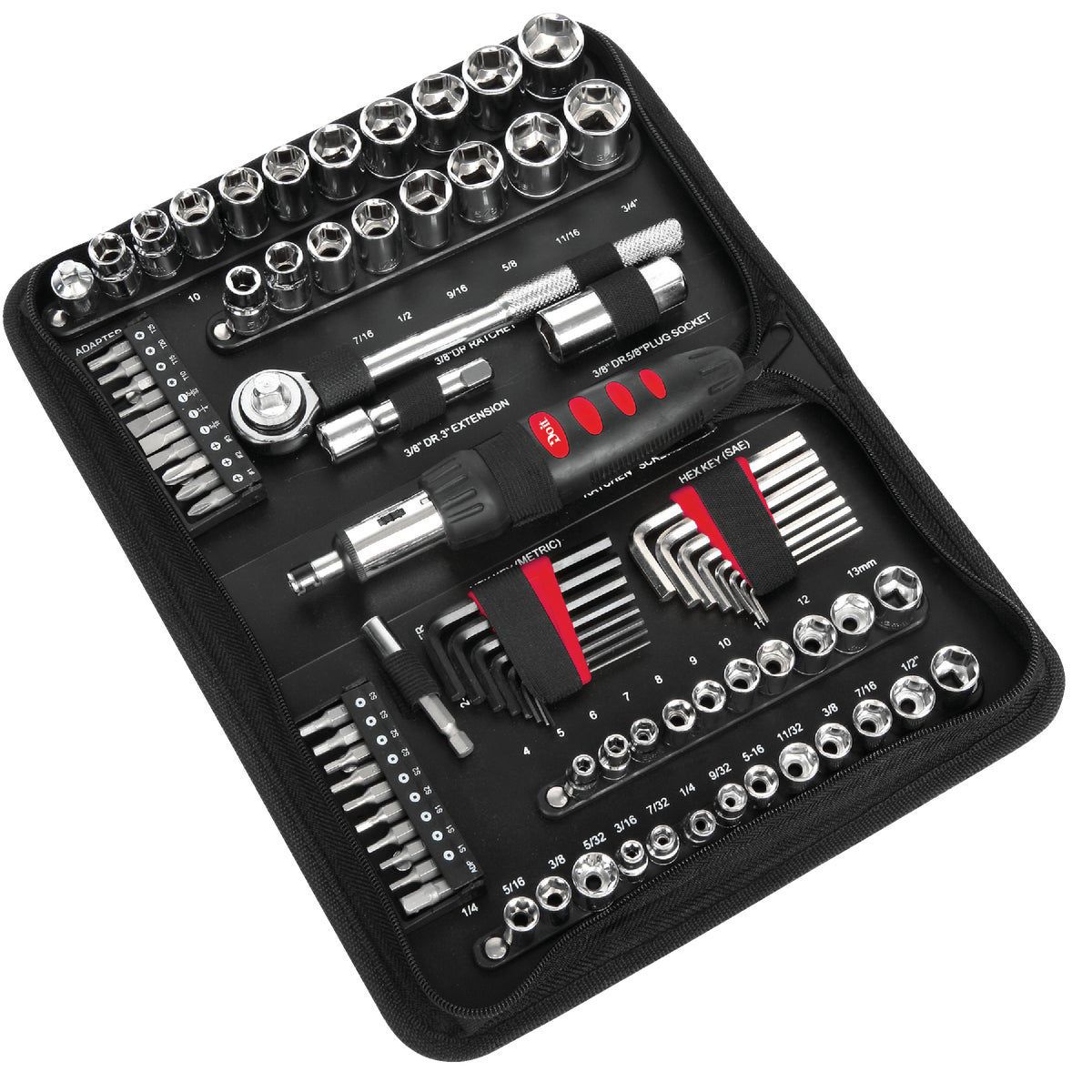 Do it 1/4 In., 3/8 In. Drive 6 & 8-Point Standard/Metric Mechanic ...