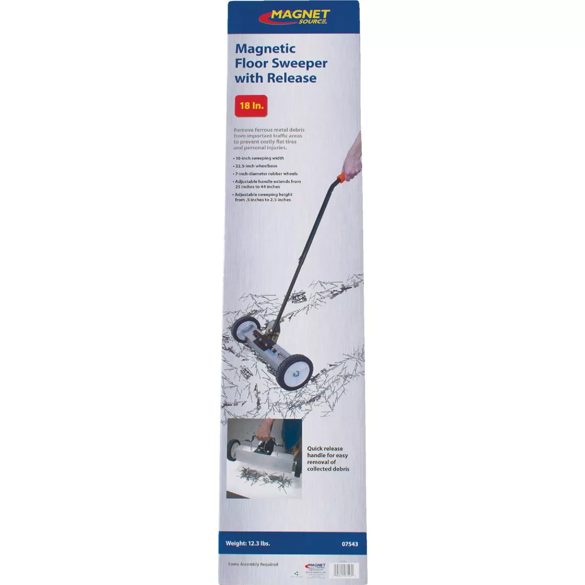 Master Magnetics 18 in. Magnetic Floor Sweeper | Do it Best