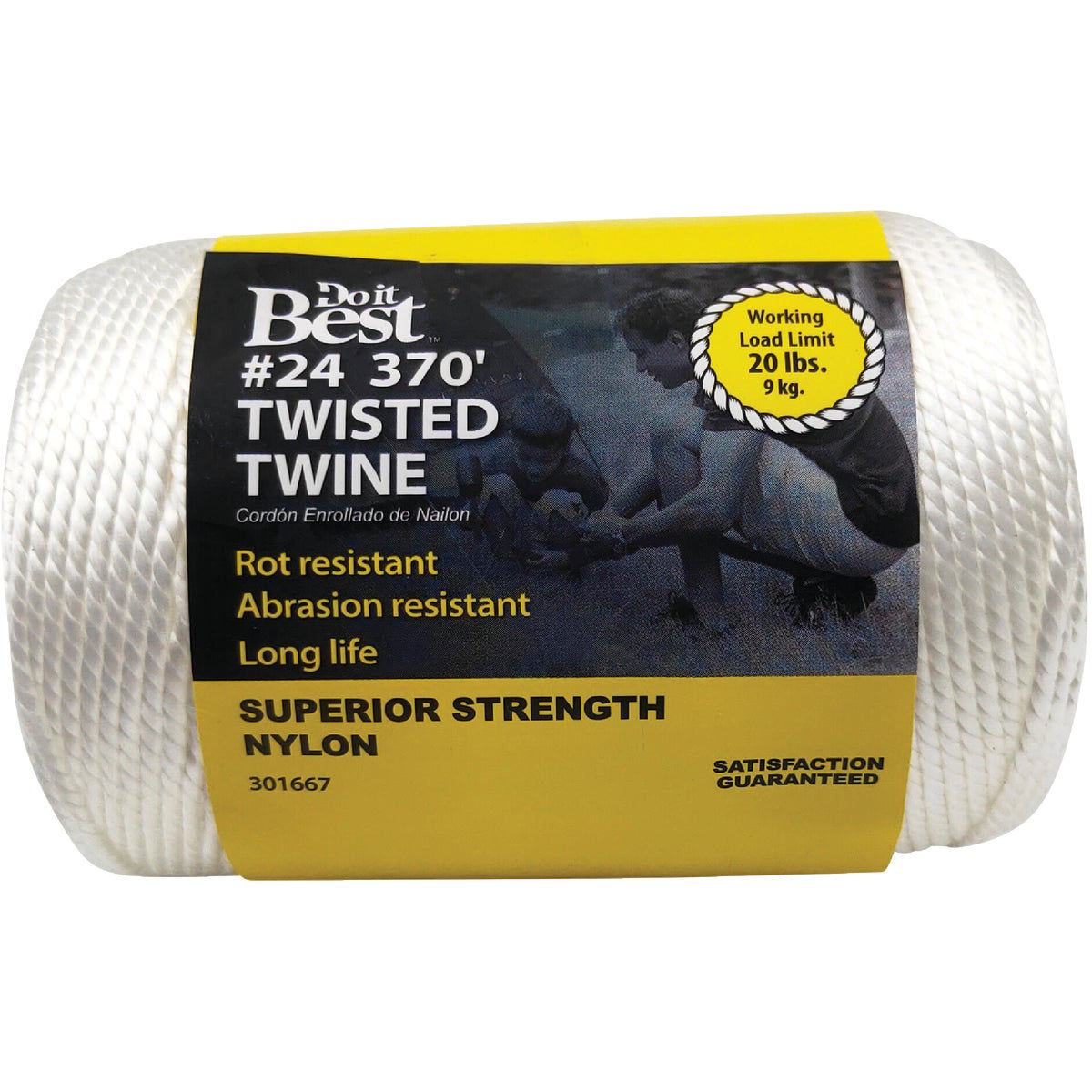 Do it Best #24 x 370 Ft. White Nylon Twisted Twine | Do it Best