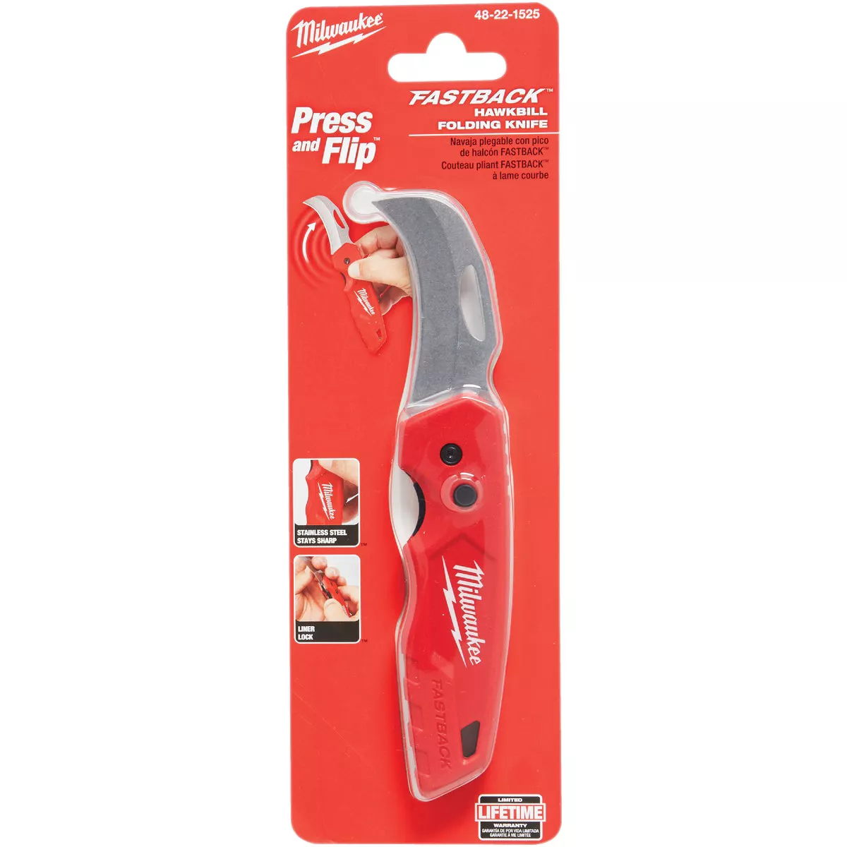 Milwaukee FASTBACK Hawkbill 2-1/4 In. Folding Pocket Knife | Do it Best