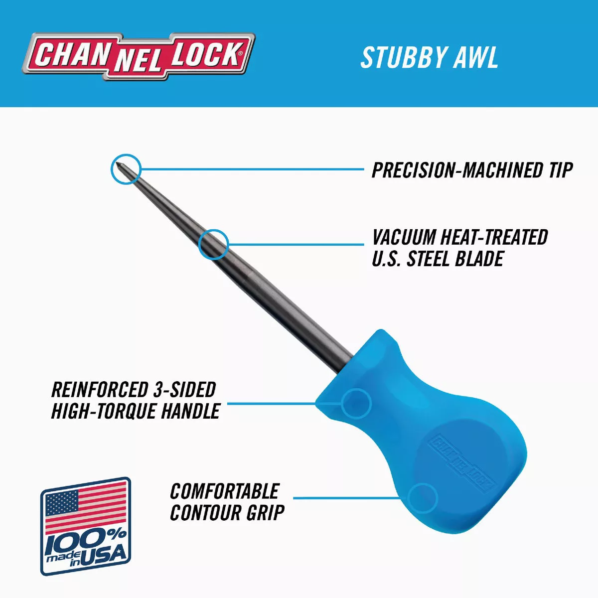 Channellock Stubby 3 In. Professional Pick Scratch Awl | Do it Best