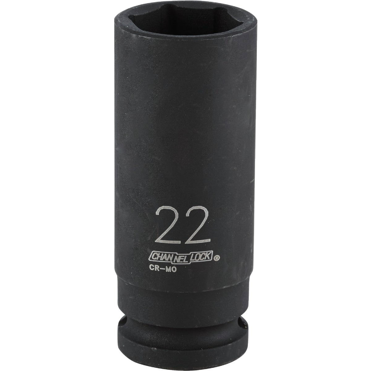 Channellock 1/2 In. Drive 22 mm 6-Point Deep Metric Impact Socket | Do ...