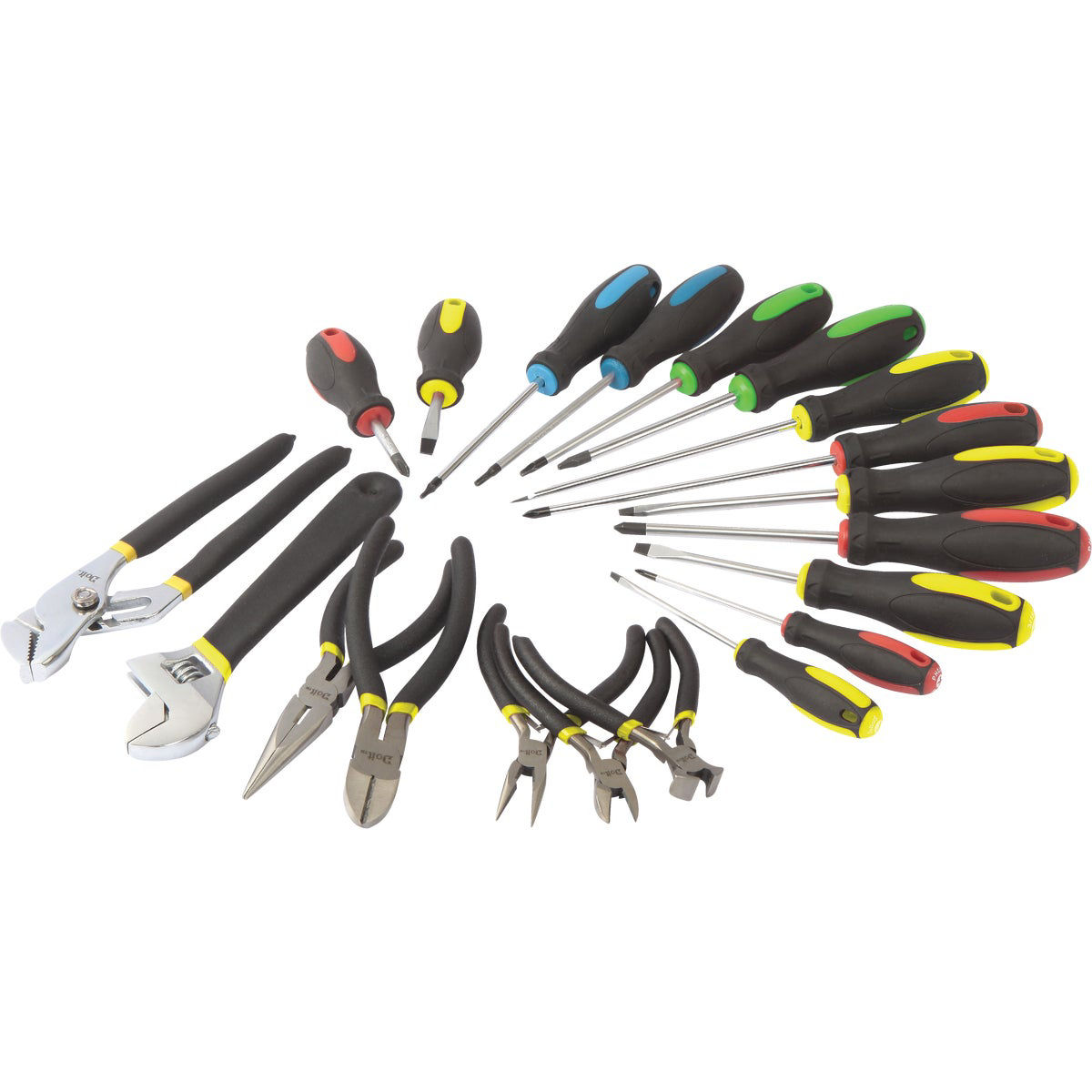 Do it Assorted Pliers, 8 In. Adjustable Wrench and 13-Piece Screwdriver ...