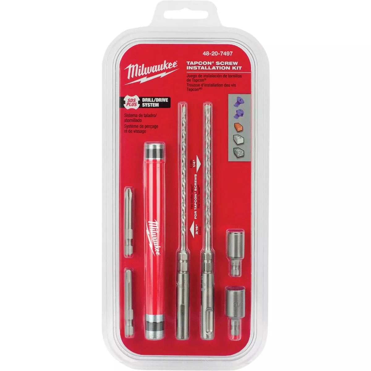 Milwaukee SDS-PLUS Rotary Hammer Drill Bit Set (7-Piece) | True Value ...