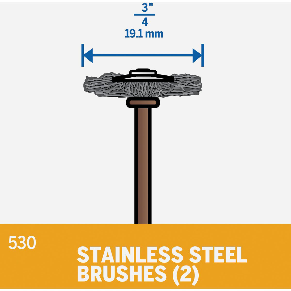 Dremel 3/4 In. Stainless Steel Wire Cleaning, Deburring and Surface ...