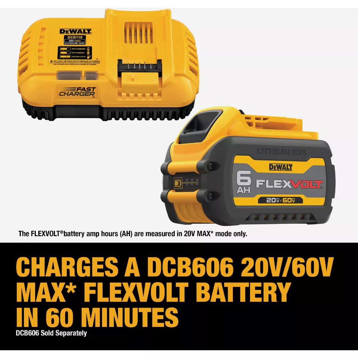 DEWALT 20V/60V MAX Lithium-Ion 8A Fan Cooled Fast Battery Charger | Do it Best