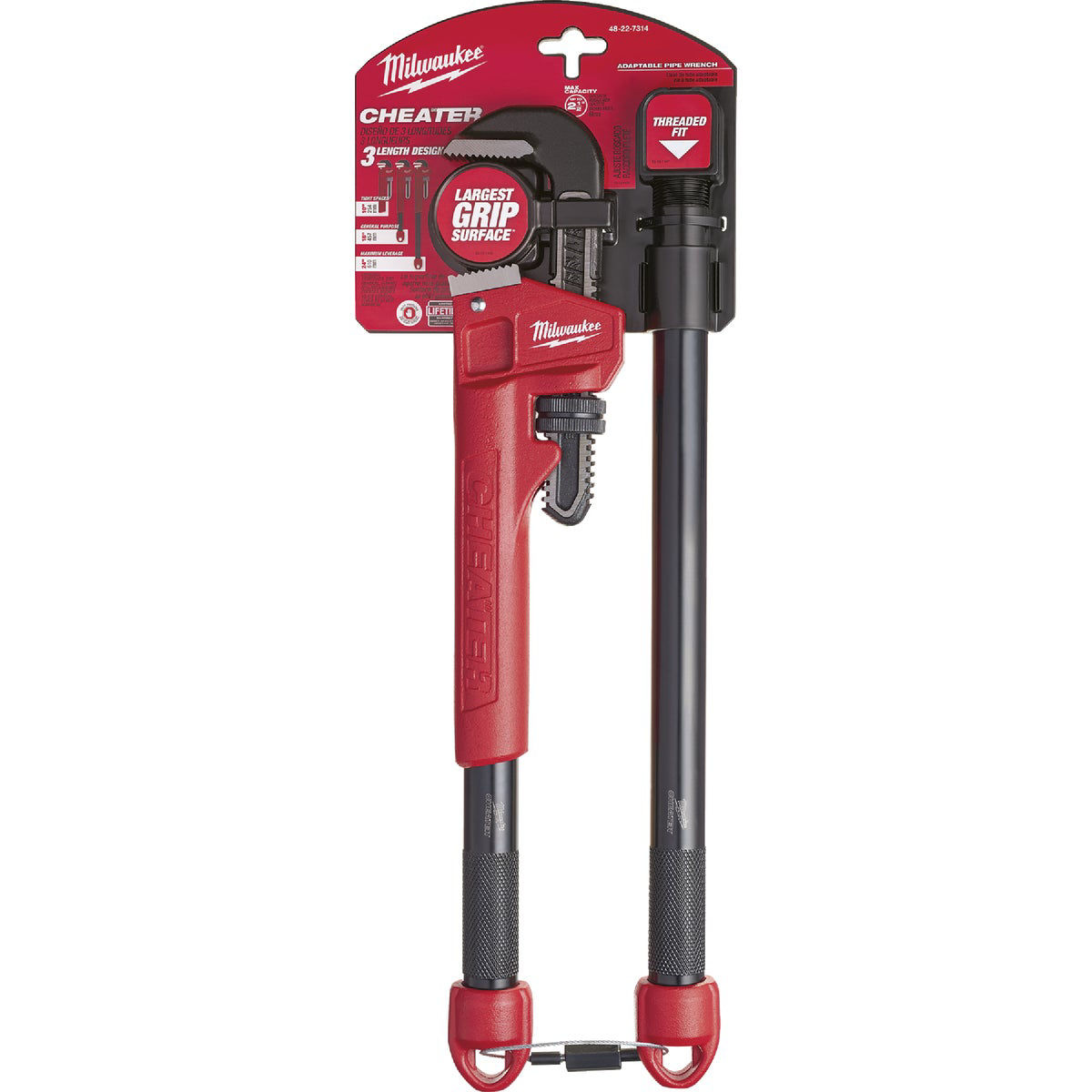Milwaukee Cheater 10 In. to 24 In. Steel Adaptable Pipe Wrench | Do it Best