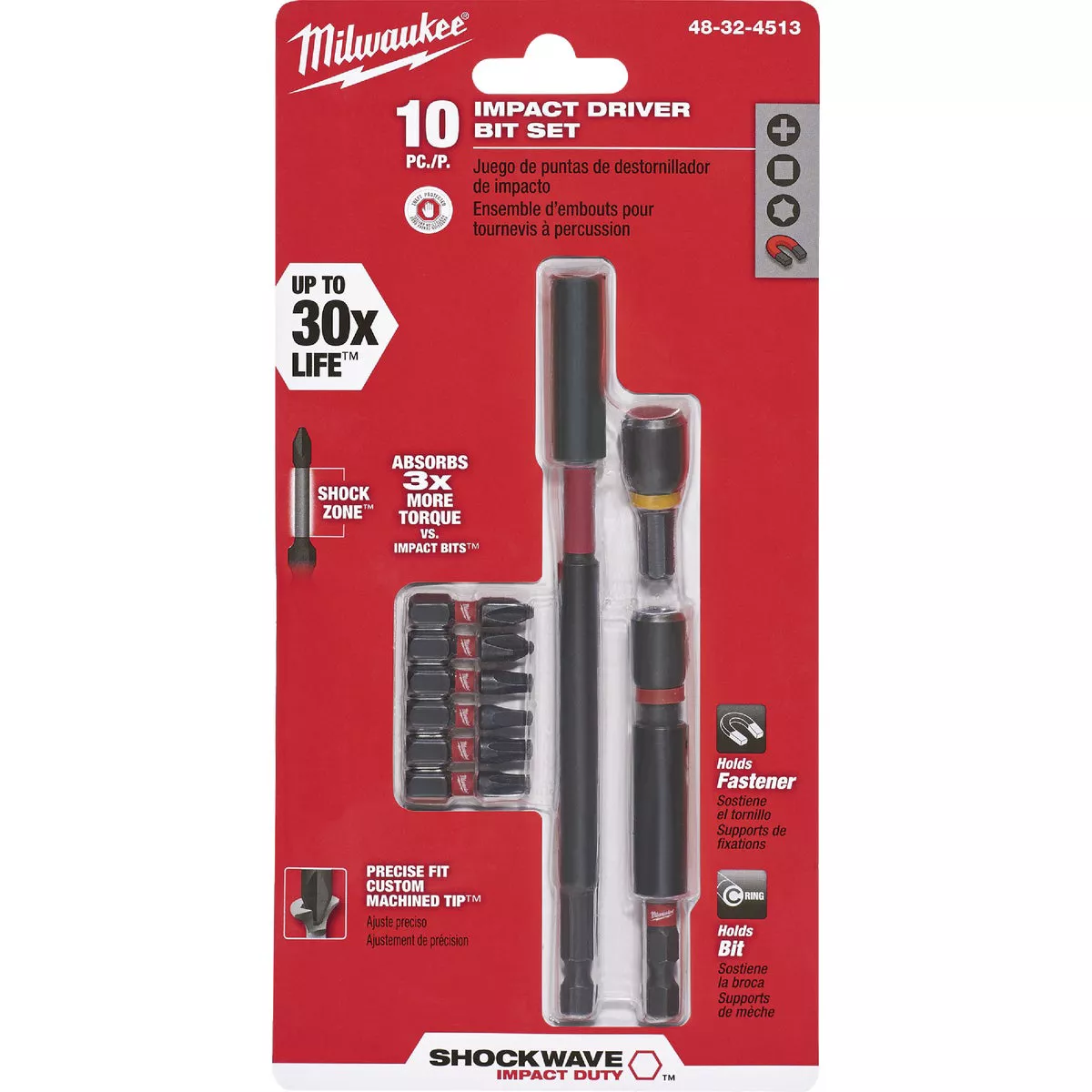 Milwaukee SHOCKWAVE Impact Screwdriver Bit Set (10-Piece) | Do it Best