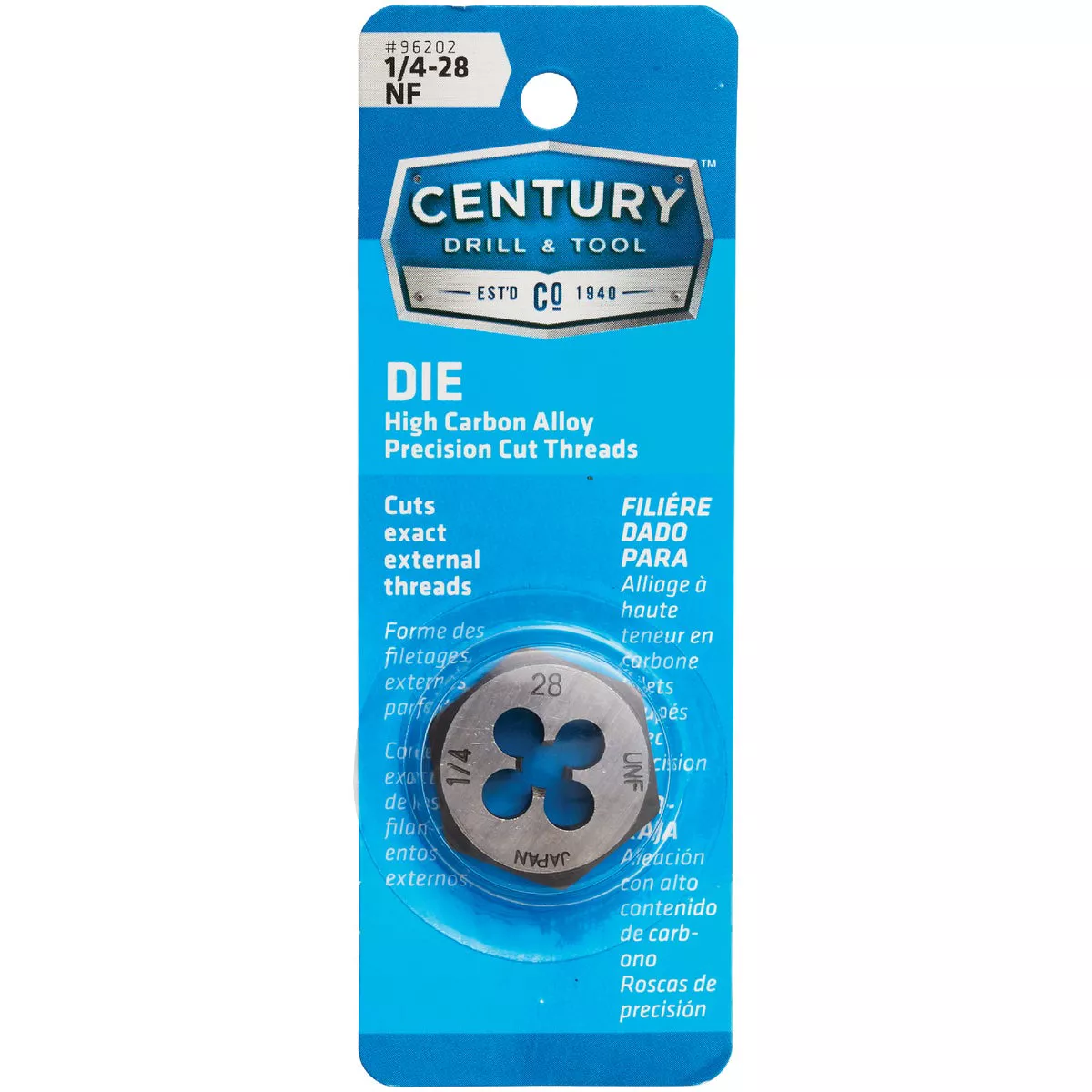 Century Drill & Tool 1/4-28 National Fine 1 In. Across Flats Fractional ...