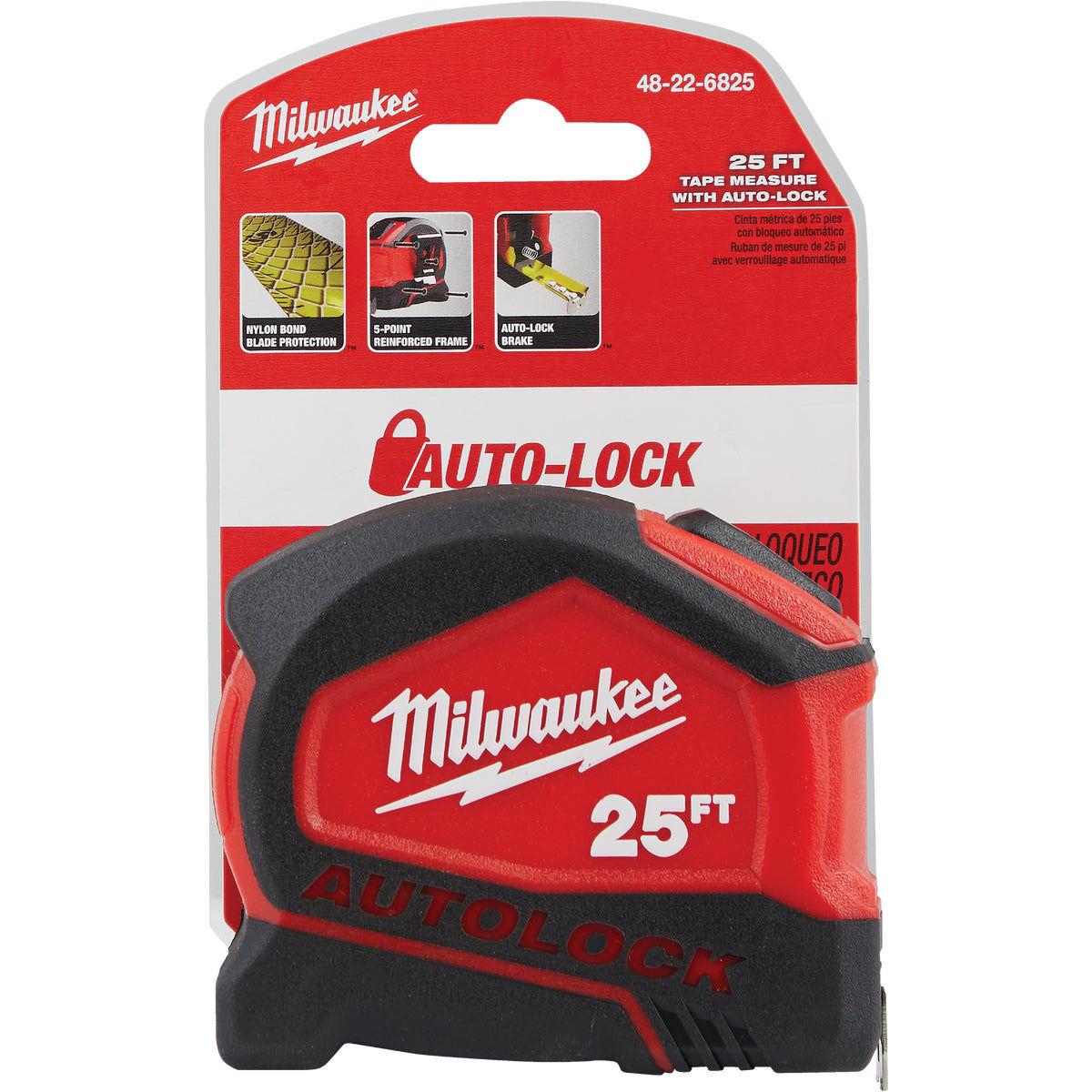 Milwaukee 25 Ft. Compact Auto Lock Tape Measure | Do it Best