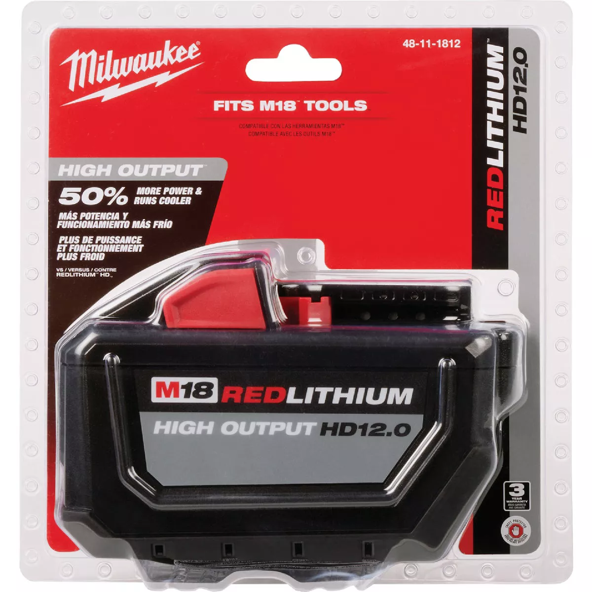 Milwaukee M18 REDLITHIUM Lithium Ion High Output HD 12.0 Ah Battery Pack Do it Best