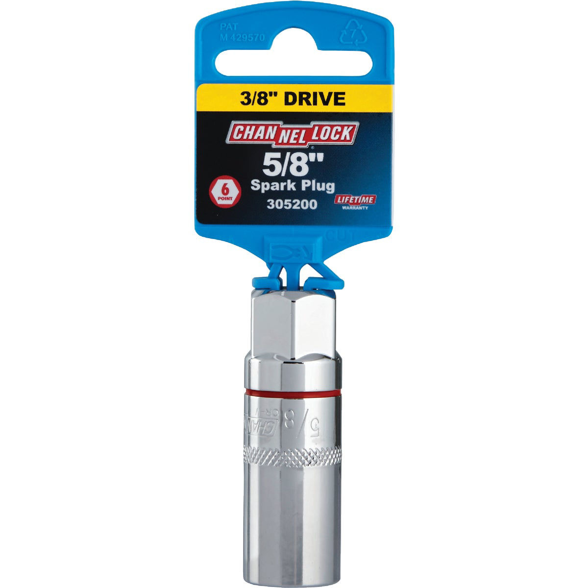 Channellock 3/8 In. Drive 5/8 In. 6-Point Standard Spark Plug Socket ...
