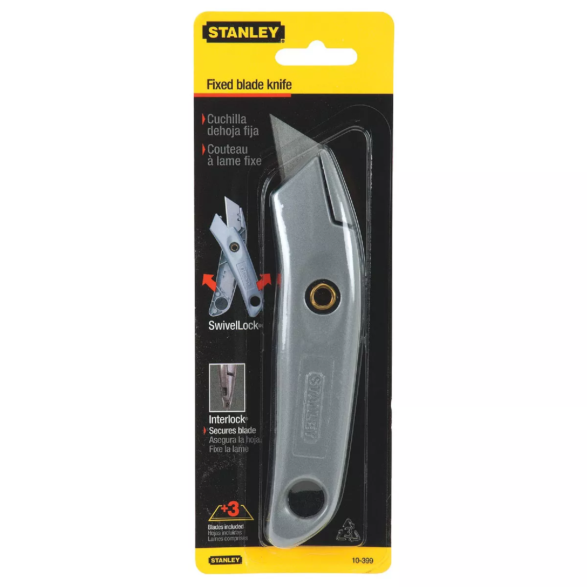Stanley Swivel-Lock Fixed Straight Utility Knife | Do it Best