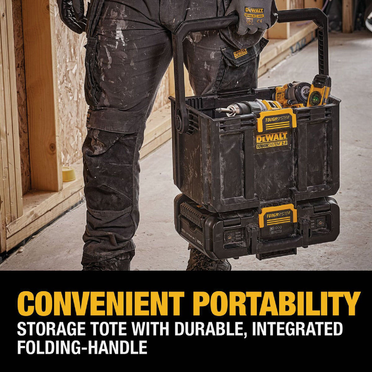 DEWALT ToughSystem 2.0 20V/60V MAX Adjustable Work Light with Storage ...