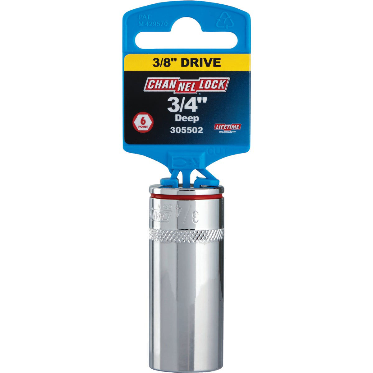 Channellock 3/8 In. Drive 3/4 In. 6-Point Deep Standard Socket | Do it Best