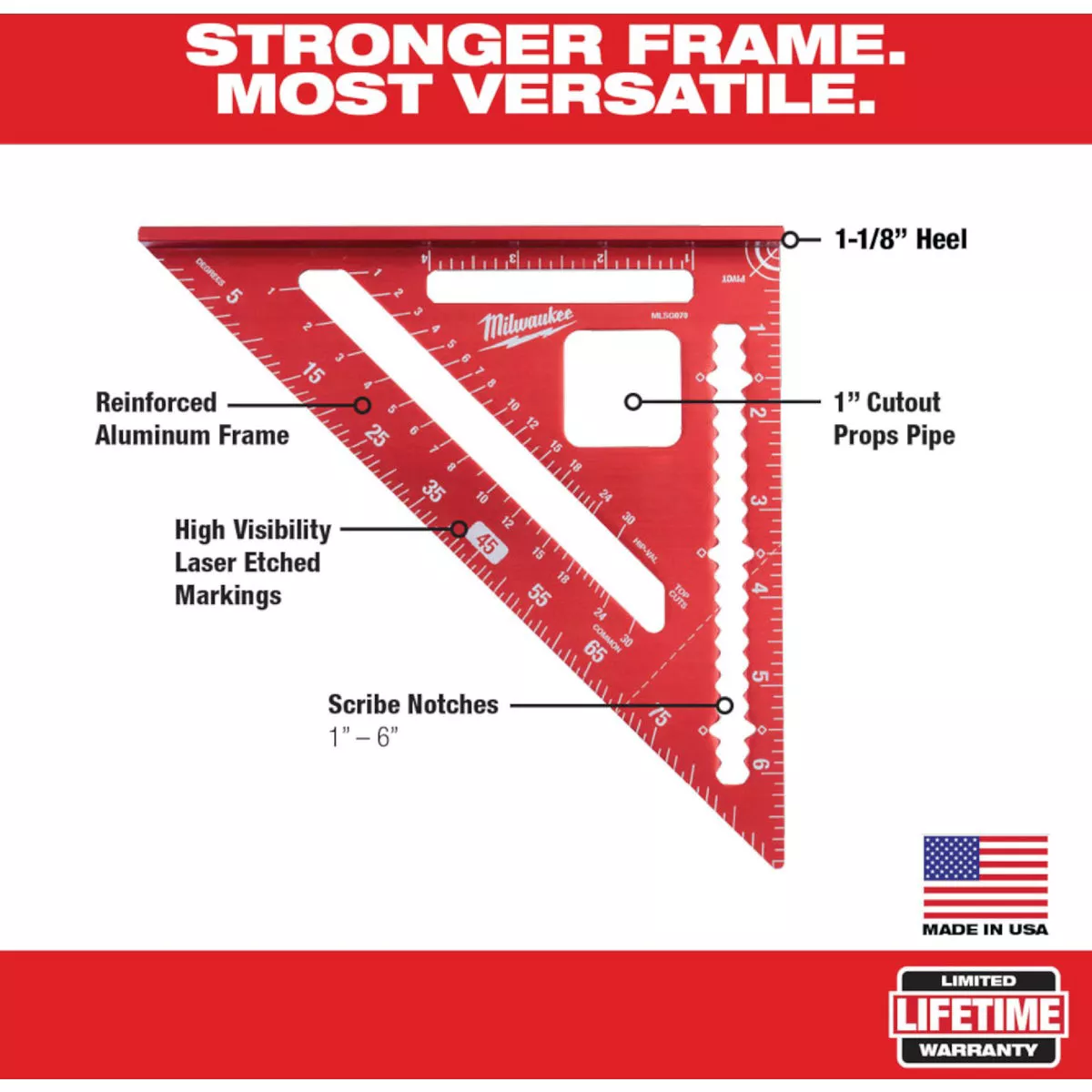 Milwaukee 7 In. Aluminum Rafter Square (2-Pack) | Do it Best