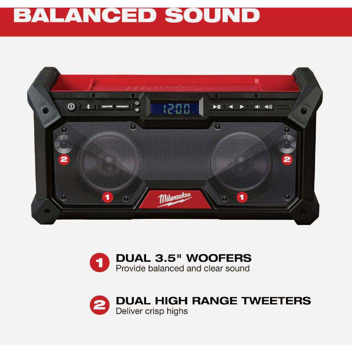 Milwaukee M18 Bluetooth Cordless Jobsite Radio (Tool Only) | Do it Best