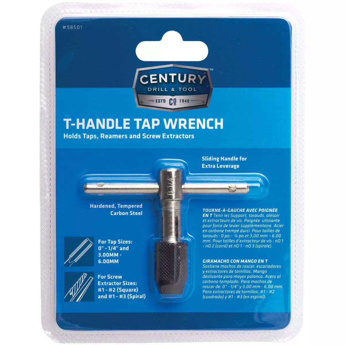 Century Drill & Tool 0 In. to 1/4 In. Tap Wrench T-Handle | True Value ...
