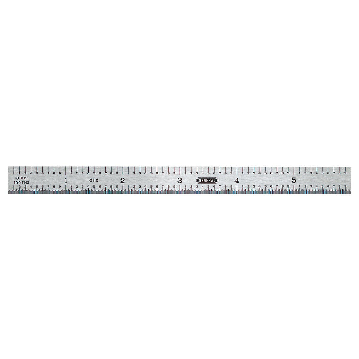 General Tools 6 In. Flexible Steel Industrial Precision Straight Edge ...