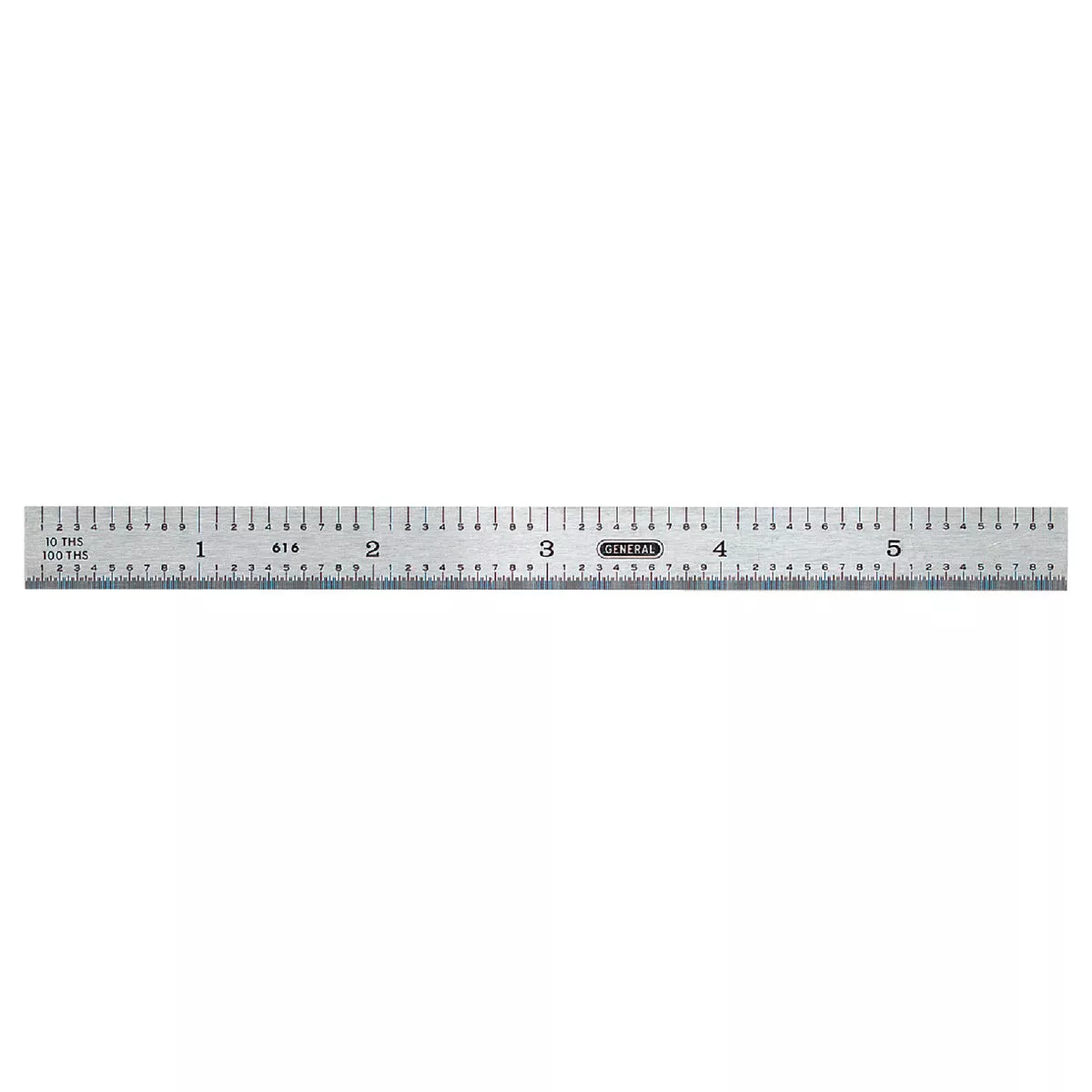 General Tools 6 In. Flexible Steel Industrial Precision Straight Edge ...