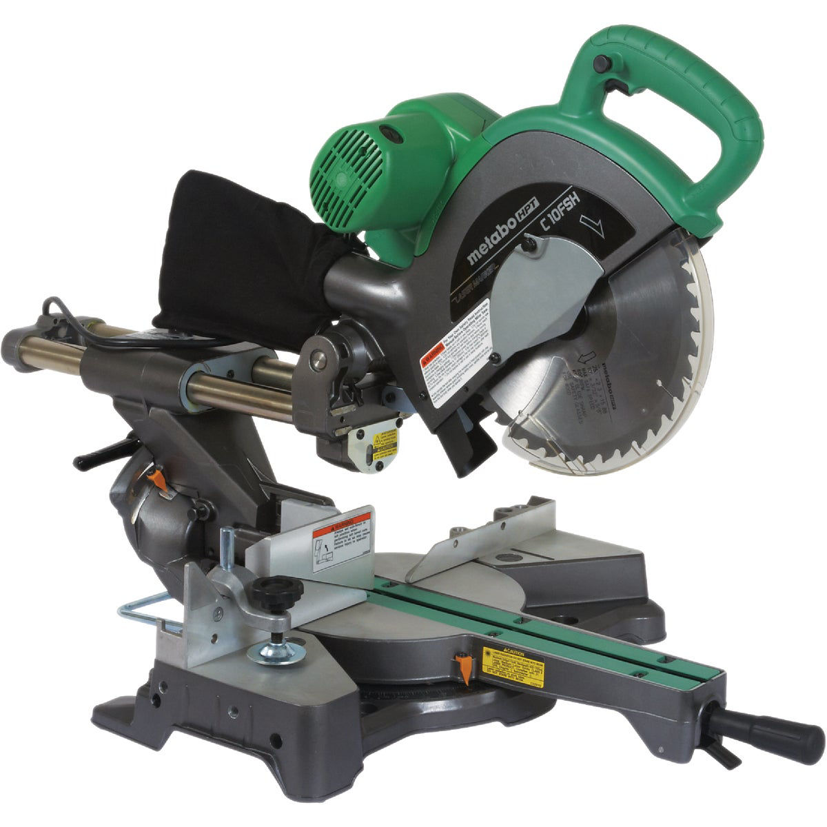 Metabo HPT 10 In. 12-Amp Dual-Bevel Sliding Compound Miter Saw with ...