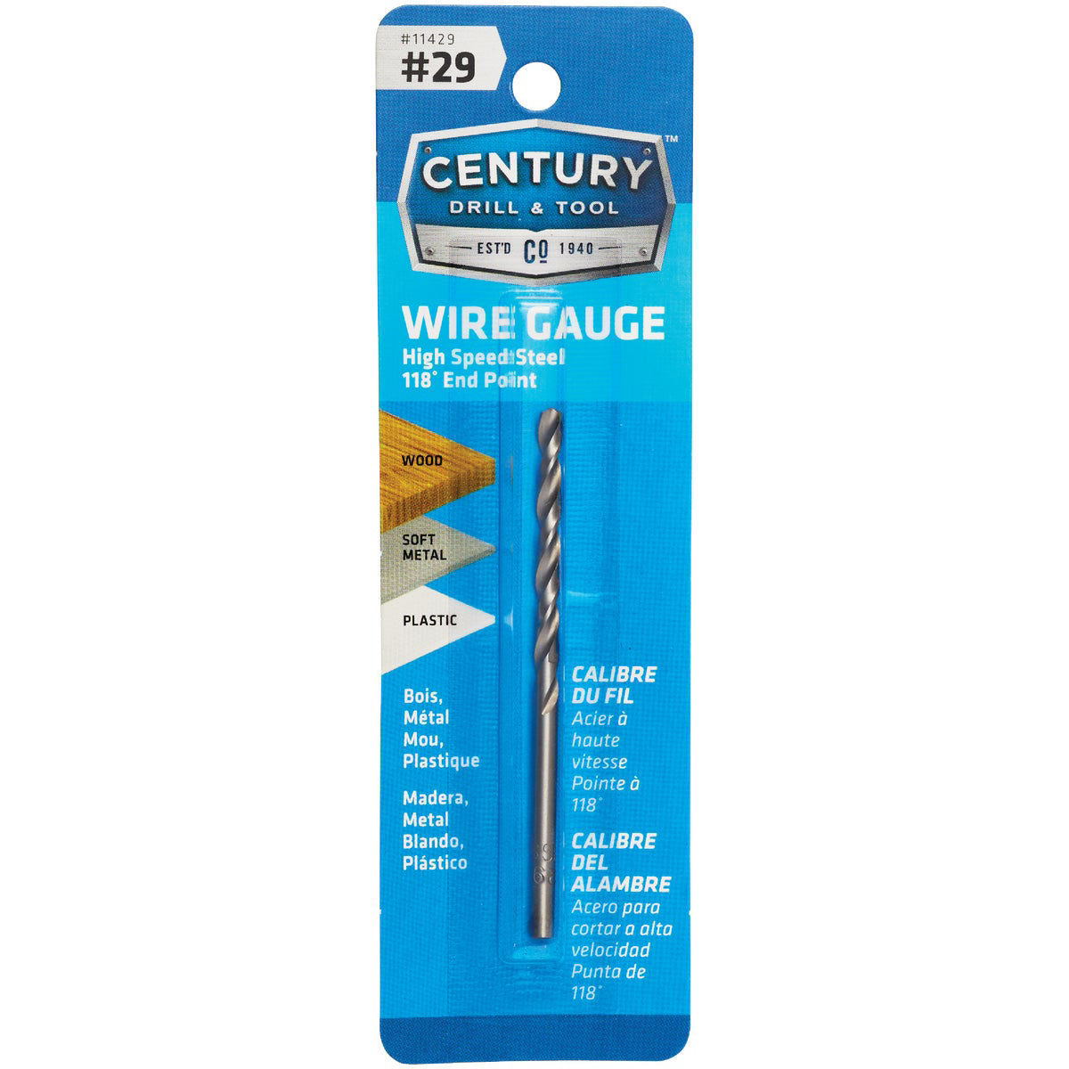 Century Drill & Tool Number 29 HSS Brite Drill Bit | Do it Best