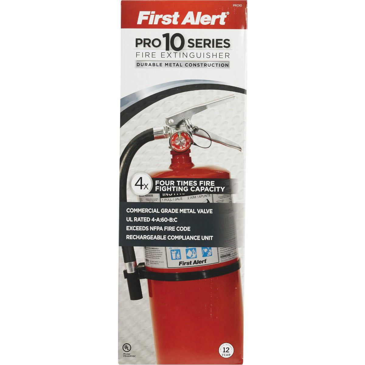 First Alert 4-A:60-B:C Rechargeable Commercial Fire Extinguisher | Do ...