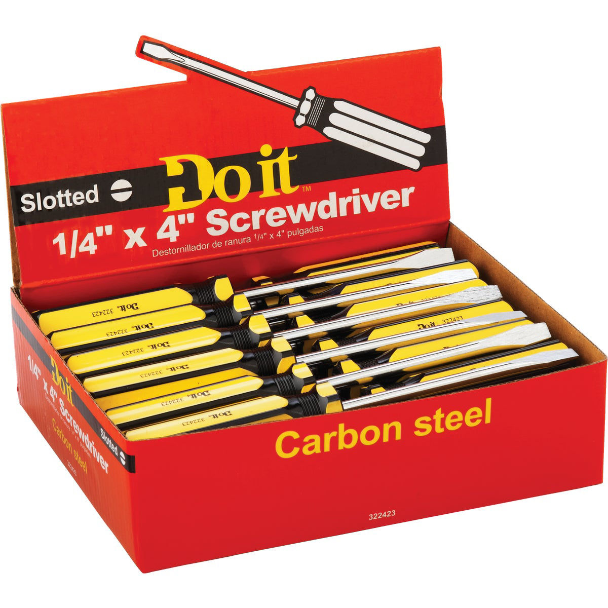 Do it 1/4 In. x 4 In. Slotted Screwdriver Impulse Display | Do it Best