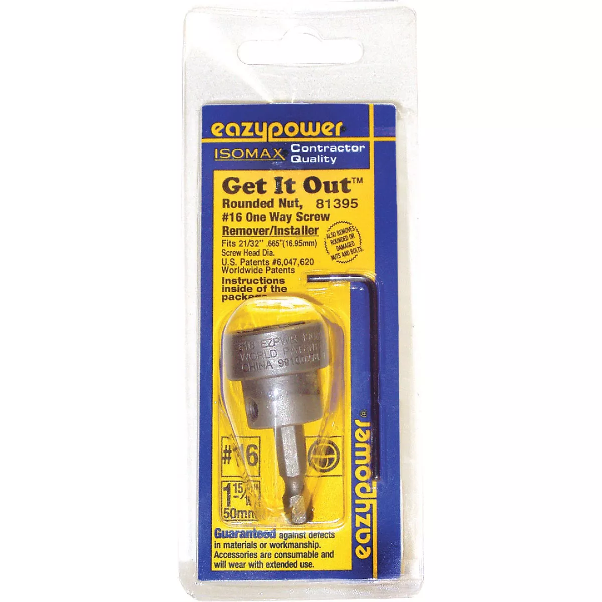 Eazypower Isomax #16 One Way Rounded Nut and Screw Extractor | True ...