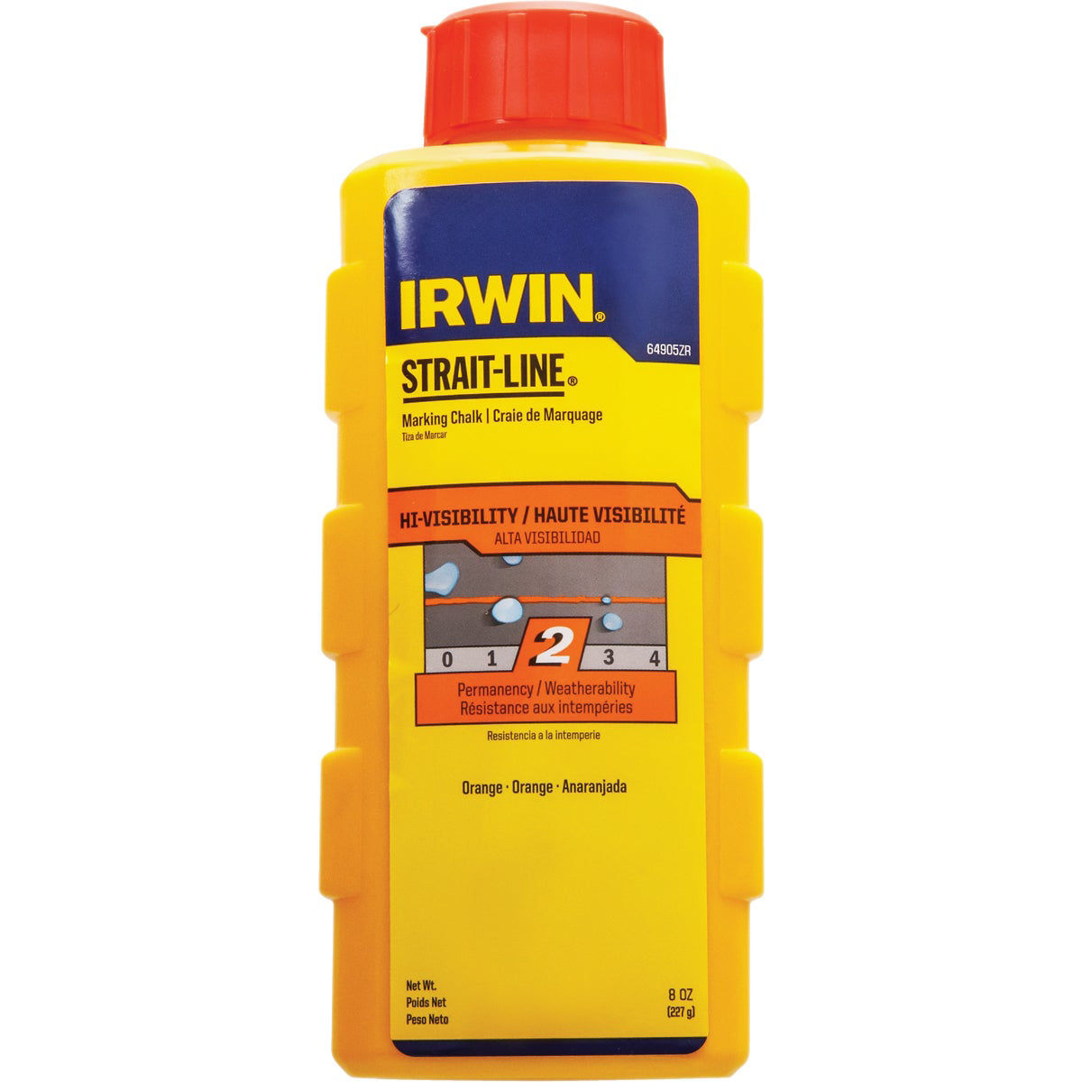 Irwin STRAIT-LINE 8 Oz. Orange Hi-Visibility Chalk Line Chalk | Do it Best