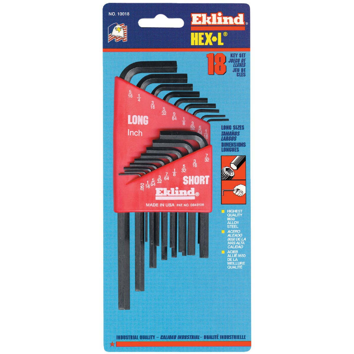 Eklind Combination Hex Key Set, 18-Piece | Do it Best