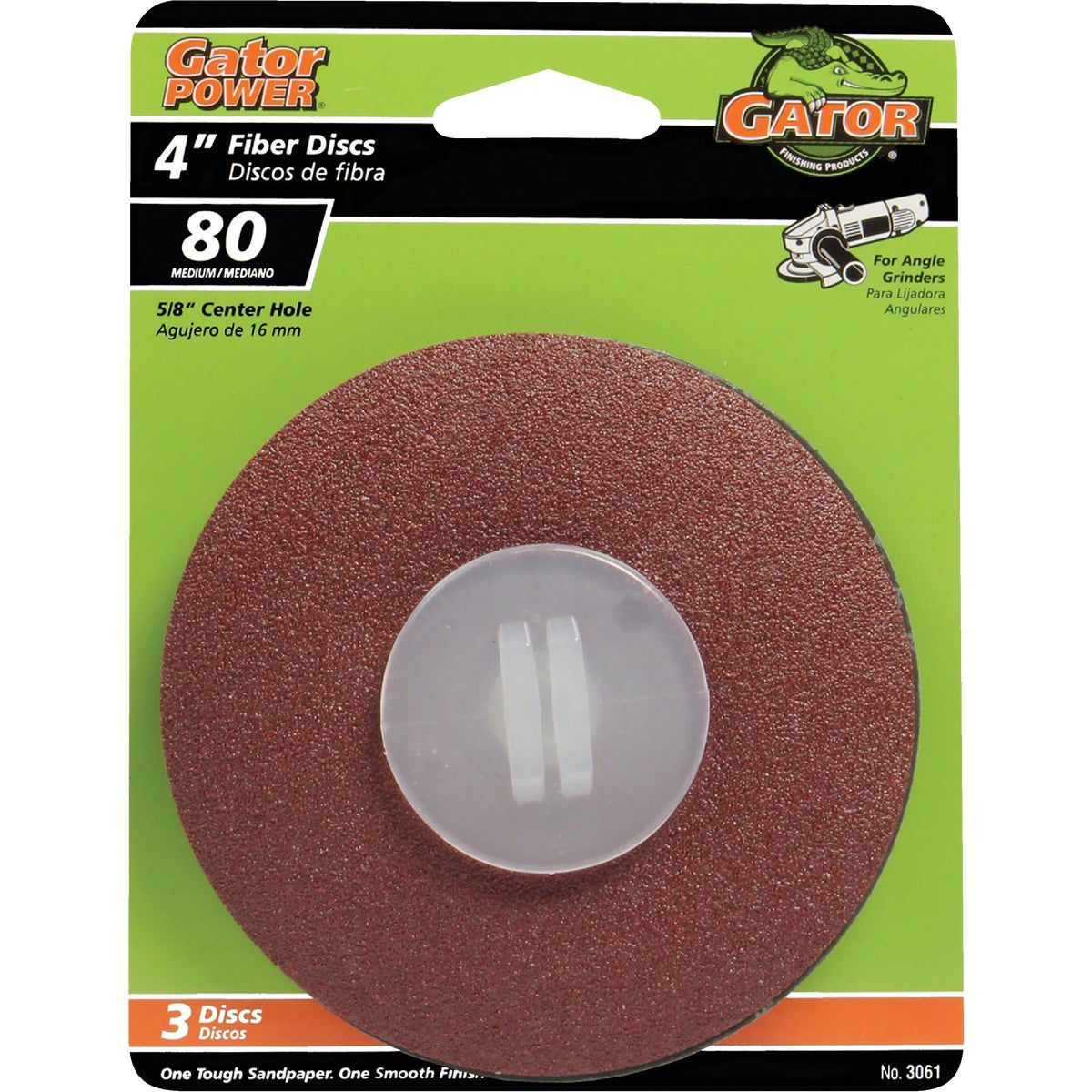Gator 4 In. 80 Grit Fiber Disc (3-Pack) | Do it Best