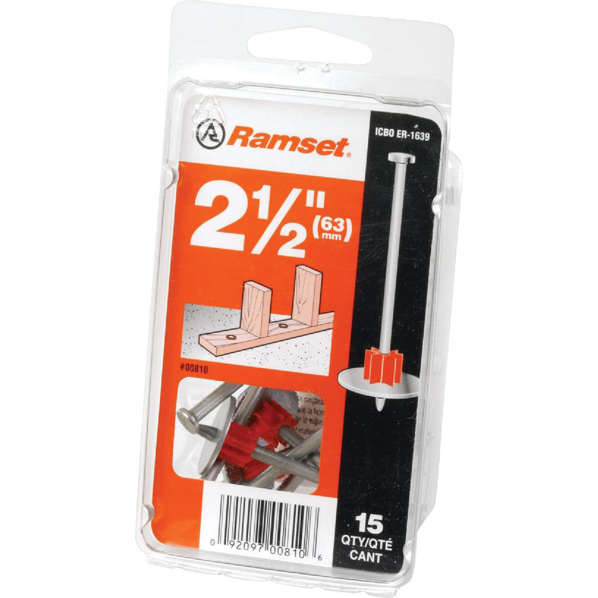 Ramset 1-1/2 In. Fastening Pin with Washer (15-Pack) | Do it Best