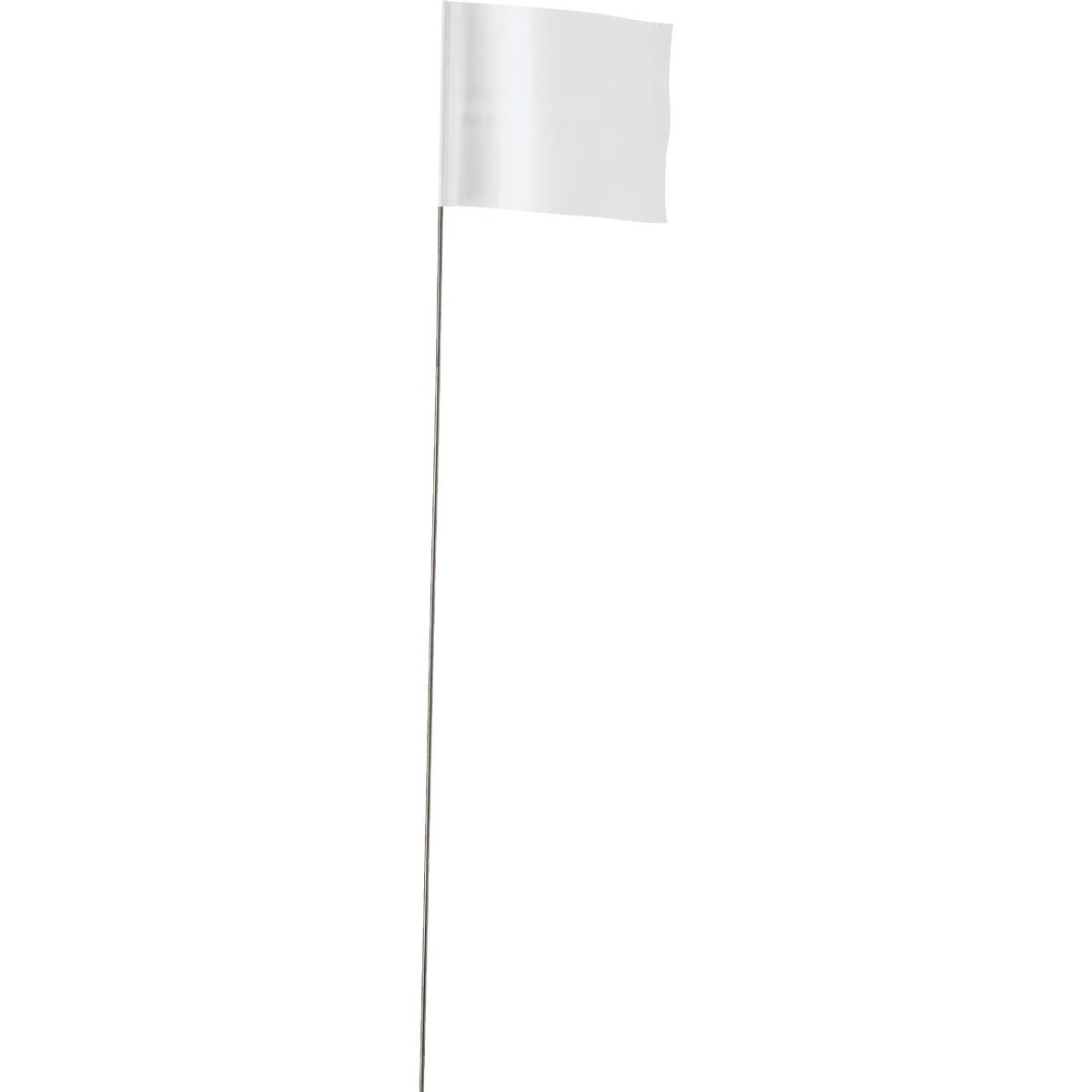 Empire 21 In. Steel Staff White Marking Flags | Do it Best