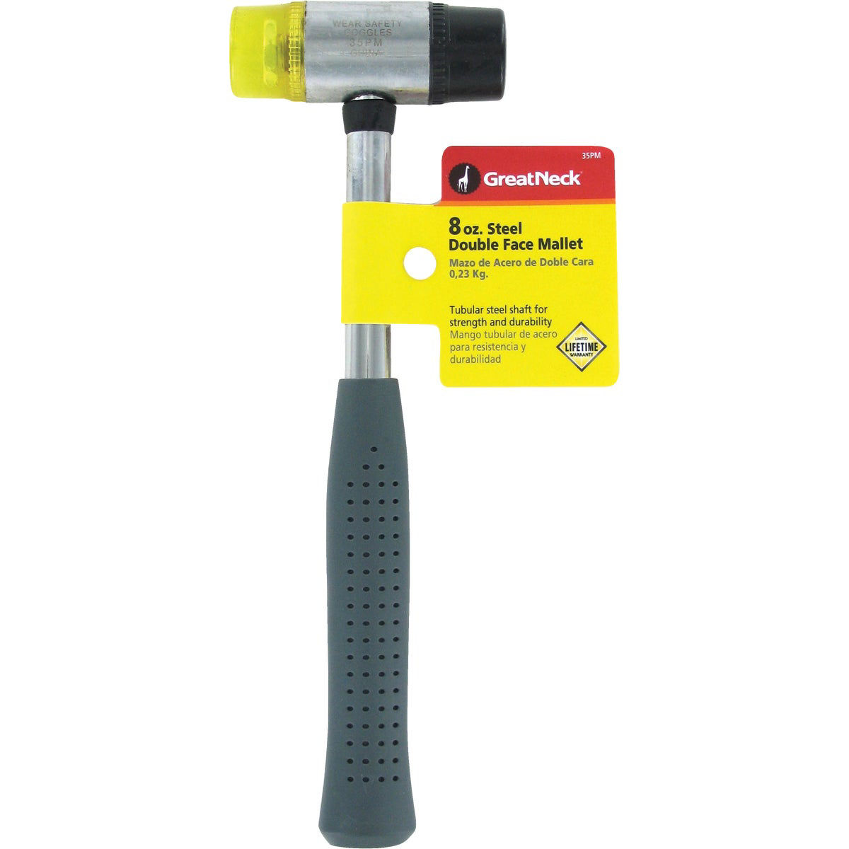 Great Neck 8 Oz. Plastic/Rubber Mallet with Tubular Steel Handle | Do ...