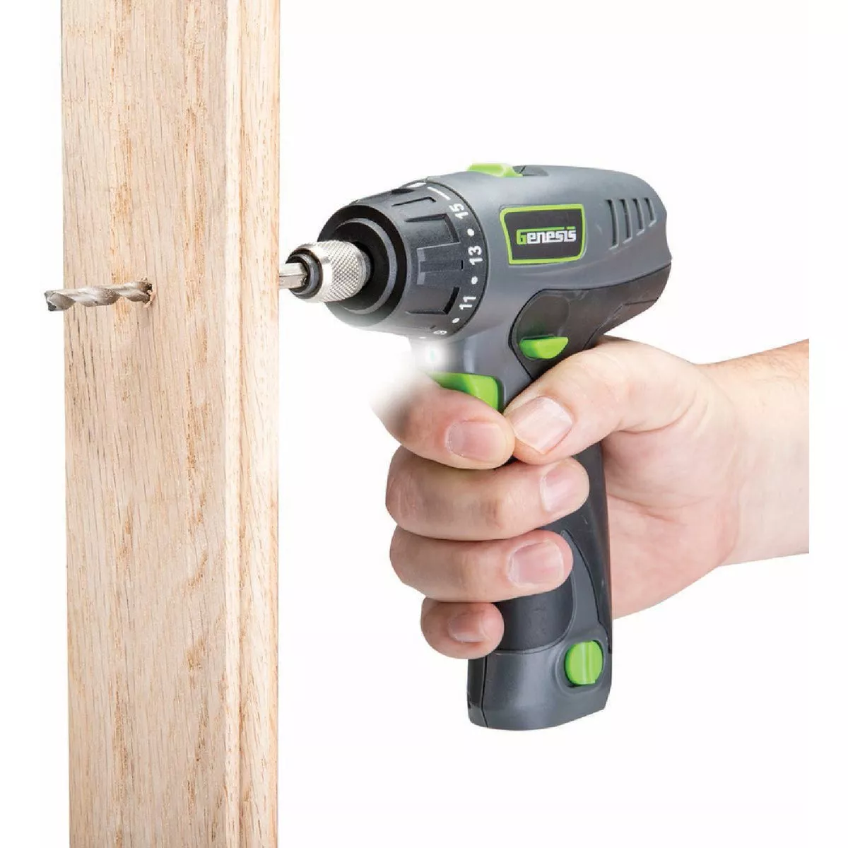 Genesis 8V Lithium-Ion 1/4 In. 2-Speed Hex Cordless Screwdriver Kit ...