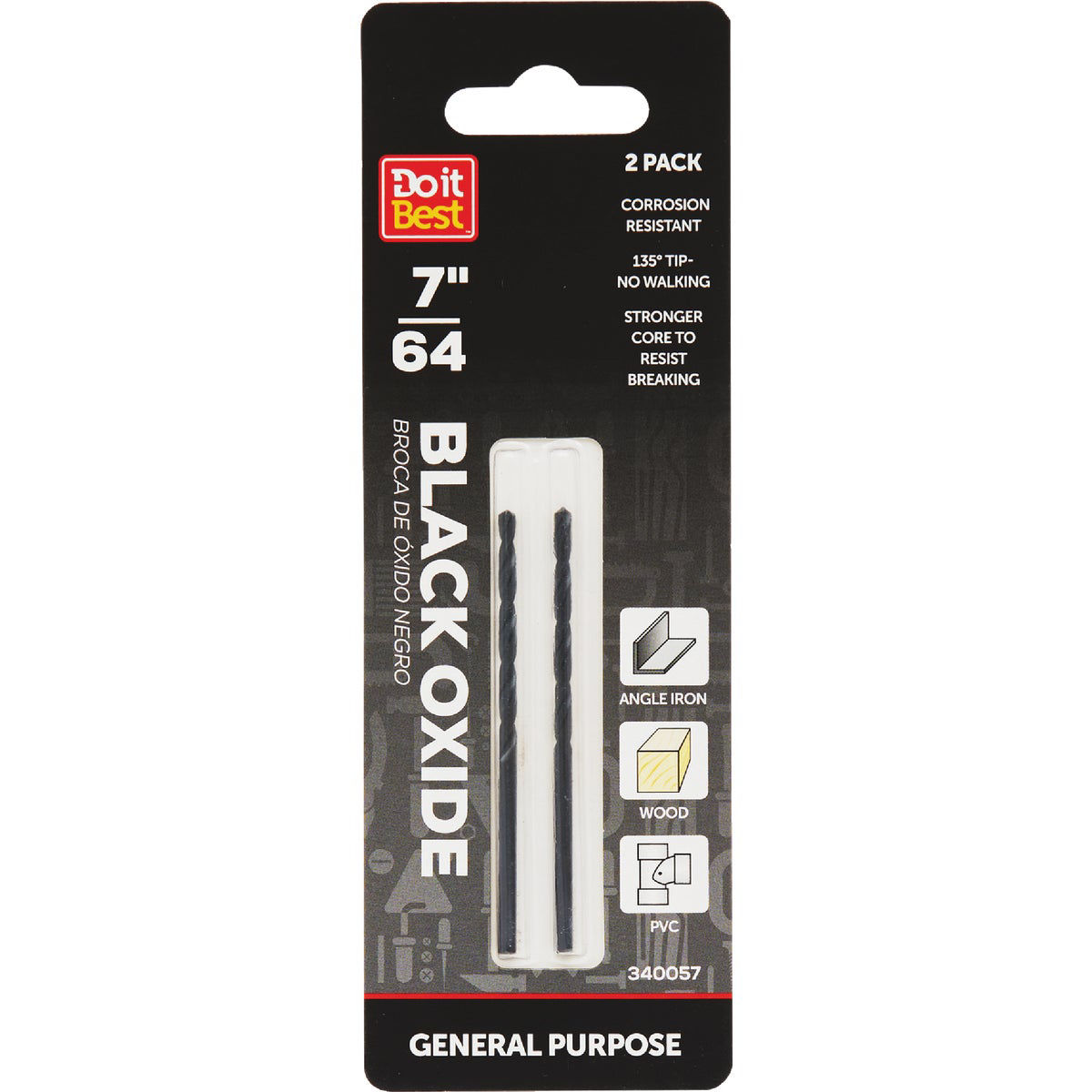 Do it 7/64 In. Black Oxide Drill Bit (2-Pack) | Do it Best