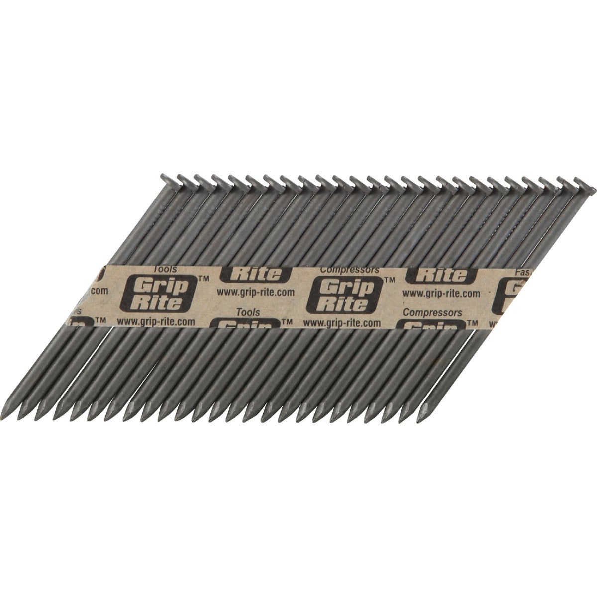 Grip-Rite 30 Degree Paper Tape Bright Smooth Shank Clipped Head Framing ...