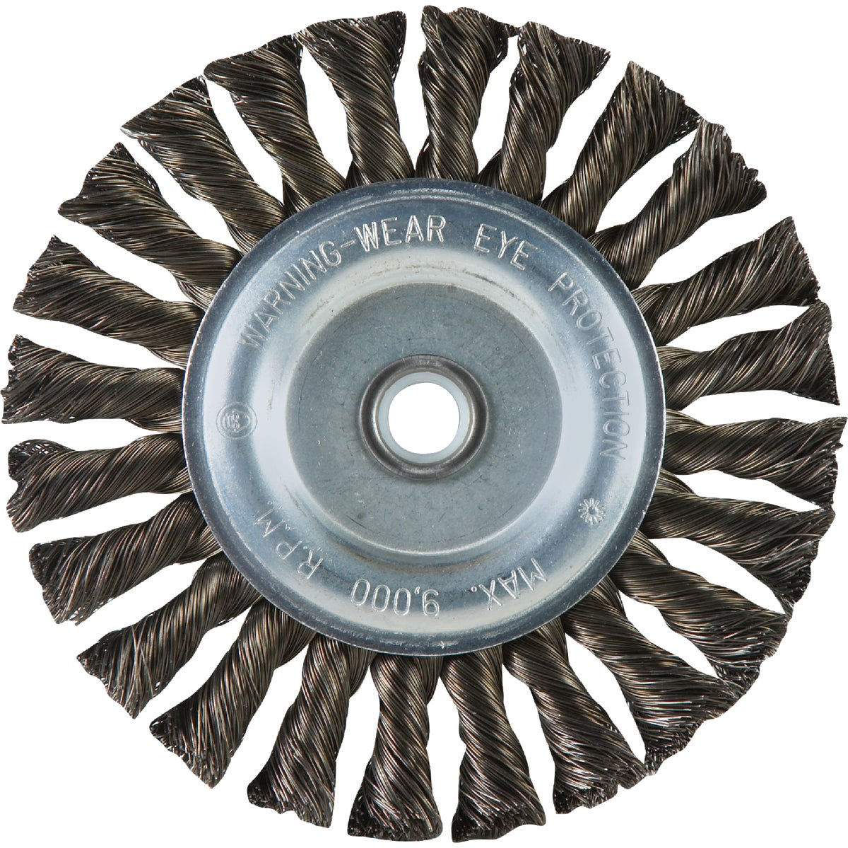 Weiler Vortec 6 In. Twisted, Coarse to 1/2 In. Bench Grinder Wire Wheel ...